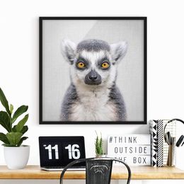 Bilderwelten Bild mit Rahmen Lemur Ludwig