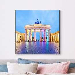 Wechselbild Erleuchtetes Brandenburger Tor