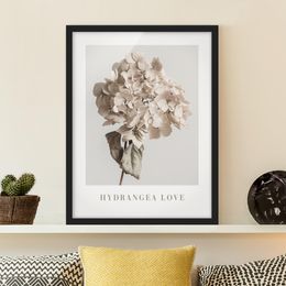 Bilderwelten Bild mit Rahmen Hydrangea Love