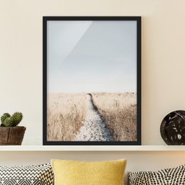 Bilderwelten Bild mit Rahmen Der Weg zum Strand