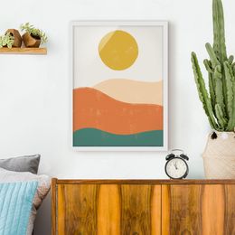 Bild mit Rahmen Sonnenj&auml;ger