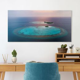 Bilderwelten Leinwandbild Paradies im Ozean