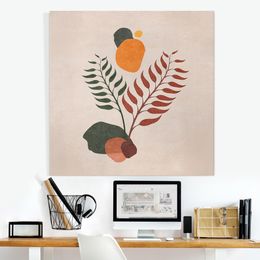 Bilderwelten Leinwandbild Boho Bl&auml;tter IV