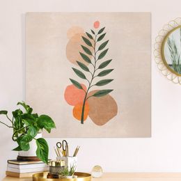 Bilderwelten Leinwandbild Boho Bl&auml;tter II