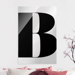 Glasbild Antiqua Letter B