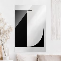 Glasbild Antiqua Letter L