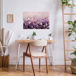 Bilderwelten Leinwandbild Spirituell Orientalisch Kunstdruck violett - Lila Kristalle - Energiebilder XXL Wohnzimmer Schlafzimmer