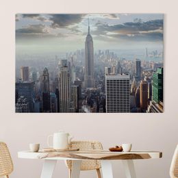 Bilderwelten Akustikbild Sonnenaufgang in New York