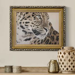 Gerahmtes Leinwandbild Der Leopard