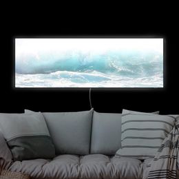 Bilderwelten LED-Wechselbild Gro&szlig;e Welle Hawaii