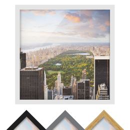 Architektur & Skyline Bild mit Rahmen Blick &uuml;ber den Central Park