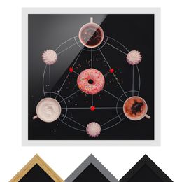 K&uuml;chenbild mit Rahmen S&uuml;&szlig;e Alchemie des Kochens