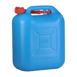 Hünersdorff Hünersdorff Kraftstoff-Kanister STANDARD 20 L, HDPE blau, mit UN-Zulassung, rotes Zubehör (813550)