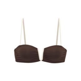 Copenhagen Studios Bandeau-Bikini-Top »Emma«, mit Kontrastdetails chocolate 40 - Cup A/B Cup A/B 40 Bandeau-Top mit Kontrastdetails