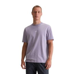 Marc O'Polo MARC O'POLO DENIM T-Shirt Basic, relaxed, dezenter Logo-Print Lavender Mist S S Rundhalsshirt von Marc O'Polo Denim