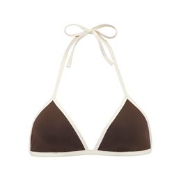 Copenhagen Studios Triangel-Bikini-Top »Emma«, mit Kontrastdetails chocolate 44 - Cup C/D Cup C/D 44 Triangel-Top mit Kontrastdetails