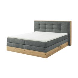 U.N.O uno Boxspringbett mit Bettkasten Nox grau Maße (cm): B: 205 H: 114 Betten > Betten nach Art > Boxspringbetten » DeinBett