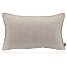 HOCK Dekokissen H.O.C.K. "Mali", beige (beige, unifarben), B:30cm H:10cm L:50cm, Polyester, Dekokissen_Sitzkissen_Kissenhüllen, einfarbig, Kissenhülle mit Füllung, 1 Stück