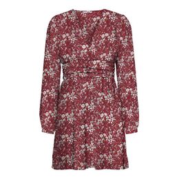 Only Kleid 'Alma' Damen Größe 36 gelb / rosa / karminrot / weiß Winterkleid