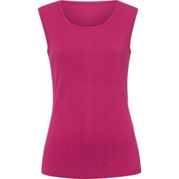 Damen Shirttop in Ripp-Qualit&auml;t fuchsia, Gr&ouml;&szlig;e 38