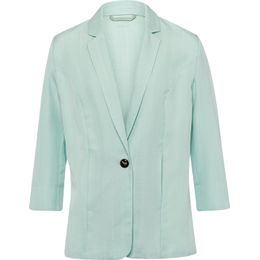 Damen Blazer in Leinen-Optik kalkmint, Gr&ouml;&szlig;e 50