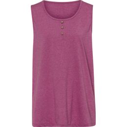 Damen Longtop in A-Form magenta-meliert, Größe 38