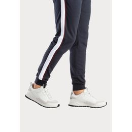 Bench. Loungewear Herren Sweathose, navy-wei&szlig;, Gr&ouml;&szlig;e 44/46