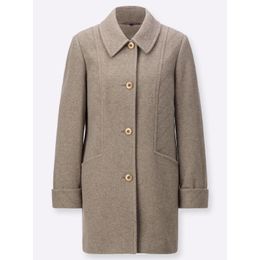 WITT Damen Jacke mit 10% Kaschmir, taupe-meliert, Gr&ouml;&szlig;e 38