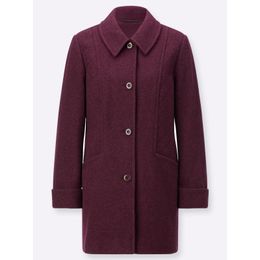 WITT Damen Jacke mit 10% Kaschmir, burgund-meliert, Gr&ouml;&szlig;e 38