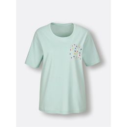 w&auml;schepur w&auml;schepur Damen Schlafanzug-Shirt, kalkmint, Gr&ouml;&szlig;e 36/38