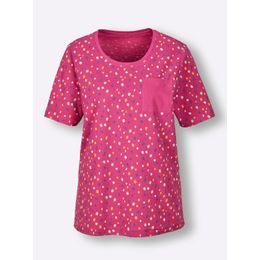 w&auml;schepur w&auml;schepur Damen Schlafanzug-Shirt, fuchsia-bedruckt, Gr&ouml;&szlig;e 40/42