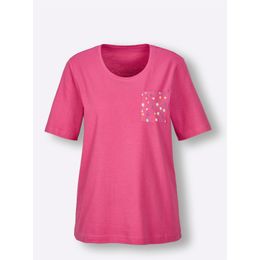 w&auml;schepur w&auml;schepur Damen Schlafanzug-Shirt, fuchsia, Gr&ouml;&szlig;e 48/50