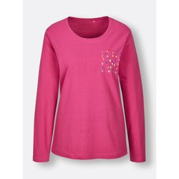 w&auml;schepur w&auml;schepur Damen Schlafanzug-Shirt, fuchsia, Gr&ouml;&szlig;e 36/38
