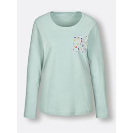 w&auml;schepur w&auml;schepur Damen Schlafanzug-Shirt, kalkmint, Gr&ouml;&szlig;e 48/50