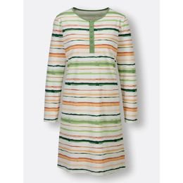 w&auml;schepur w&auml;schepur Damen Nachthemd, ecru-eucalyptus-gestreift, Gr&ouml;&szlig;e 36/38