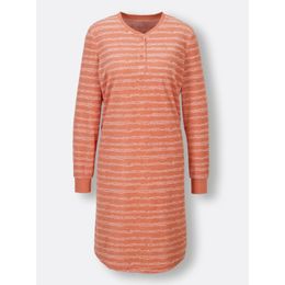 w&auml;schepur w&auml;schepur Damen Nachthemd, papaya-ecru, Gr&ouml;&szlig;e 52/54