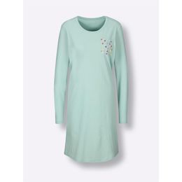 w&auml;schepur w&auml;schepur Damen Sleepshirts, kalkmint-bedruckt + kalkmint, Gr&ouml;&szlig;e 48/50