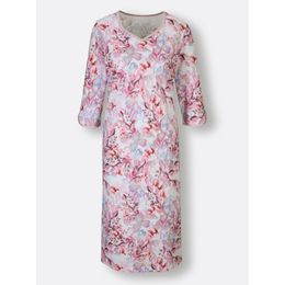 w&auml;schepur w&auml;schepur Damen Nachthemd, ecru-mauve-bedruckt, Gr&ouml;&szlig;e 36/38