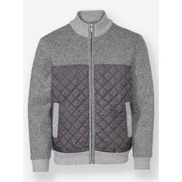 Marco Donati Herren Strickjacke mit Fleece-Futter, anthrazit-meliert, Gr&ouml;&szlig;e 48
