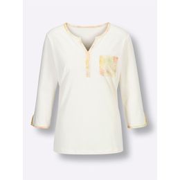 w&auml;schepur w&auml;schepur Damen Schlafanzug, champagner-apricot-bedruckt, Gr&ouml;&szlig;e 36/38