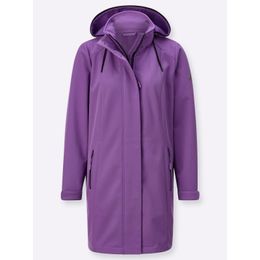 WITT Damen Funktionsjacke mit Fleece-Futter, lila, Gr&ouml;&szlig;e 42