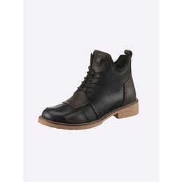 Gemini Damen Stiefelette Obermaterial aus Nubukleder, schwarz, Gr&ouml;&szlig;e 41