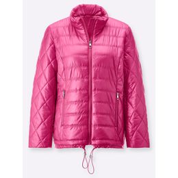 WITT Damen Steppjacke mit Tunnelzug am Saum, fuchsia, Gr&ouml;&szlig;e 40