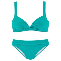 Lascana Damen Triangel-Bikini, petrol, Gr&ouml;&szlig;e 42B