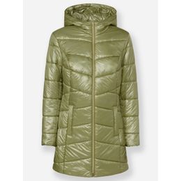 WITT Damen Longjacke mit Steppmuster, schilf, Gr&ouml;&szlig;e 38
