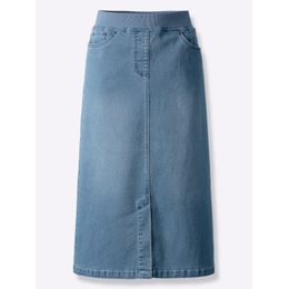 WITT Damen Jeansrock in Schlupfform, blue-bleached, Gr&ouml;&szlig;e 23