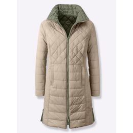 WITT Damen Steppmantel zum Wenden, khaki, Gr&ouml;&szlig;e 48