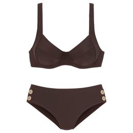 Vivance Damen B&uuml;gel-Bikini, dunkelbraun, Gr&ouml;&szlig;e 44B