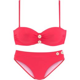 Vivance Damen B&uuml;gel-Bandeau-Bikini, knallrot, Gr&ouml;&szlig;e 34C