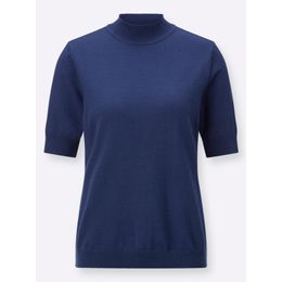 WITT Damen Pullover mit halblangem &Auml;rmel, royalblau, Gr&ouml;&szlig;e 54